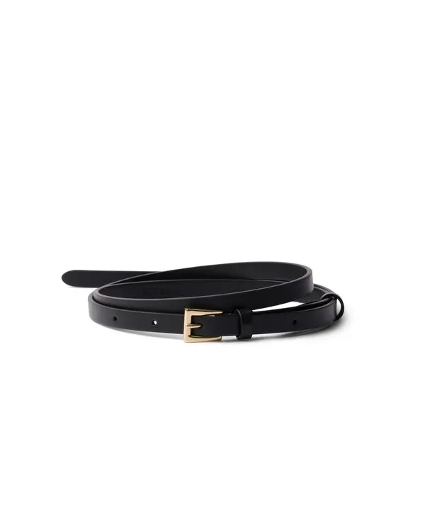 Prada Leather Belt - Black