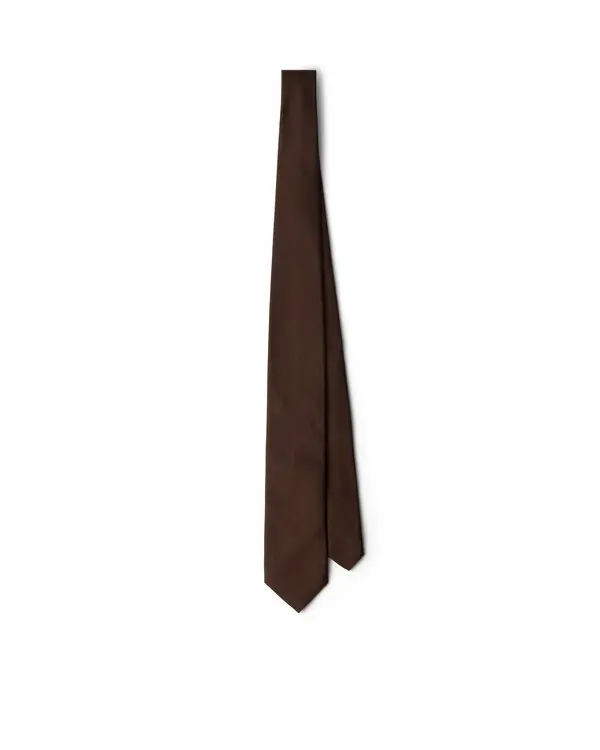 Prada Satin Tie - Brown