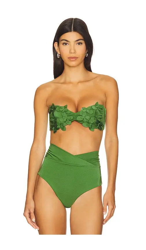 ANCORA Meadow Bikini Top - Green