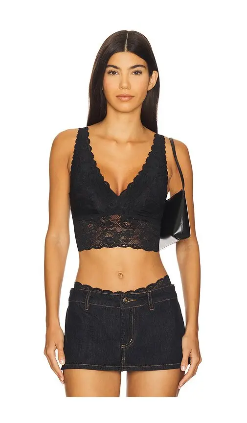 Cosabella Never Say Never Longline Bralette - Black