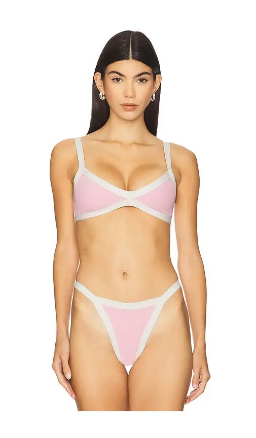 L*Space Taylor Bikini Top - Pink Sugar & Cream