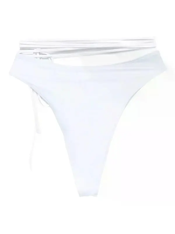 ROBERTA EINER X Kiss ‘n Thrill Sienna Strap-detail Bikini Bottoms - Blue