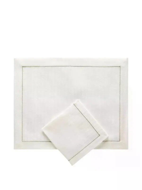Brunello Cucinelli Linen Placemat Napkin Set - Neutrals