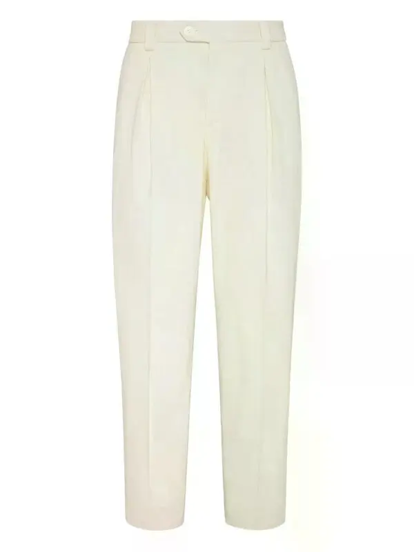 Brunello Cucinelli Cotton Straight-leg Trousers