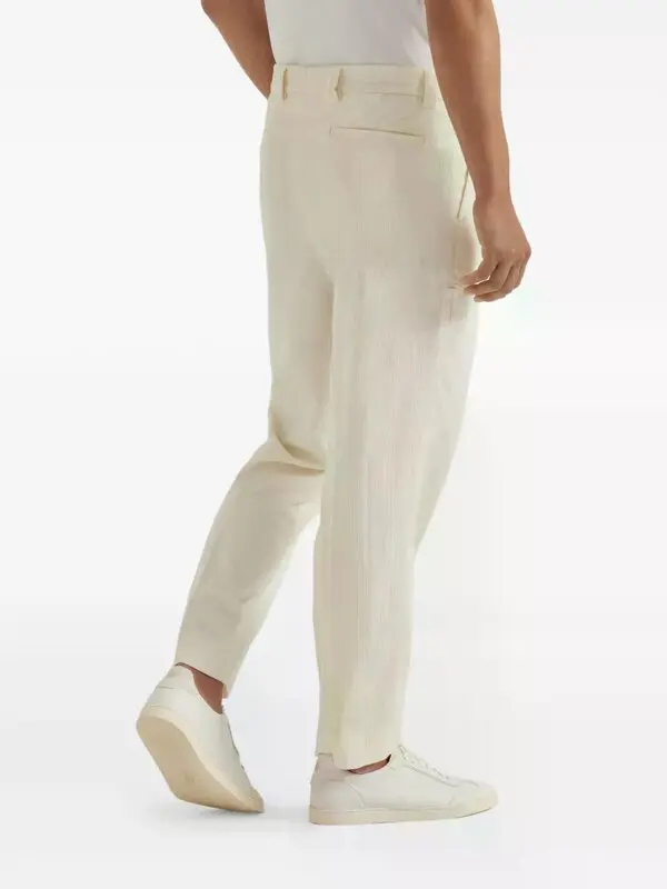 Brunello Cucinelli Cotton Straight-leg Trousers