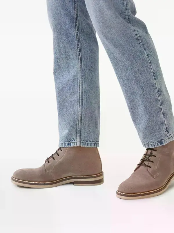 Brunello Cucinelli Lace-up Suede Boots