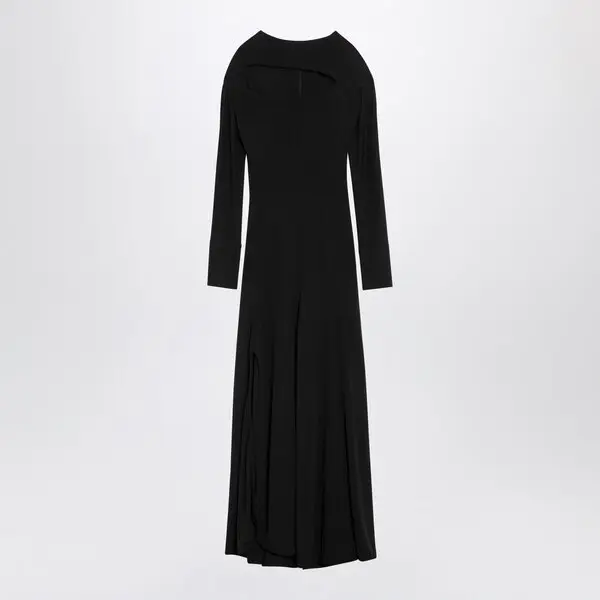 white christmas dresses Cut-Out Gown In Black – Victoria Beckham UK main image 0