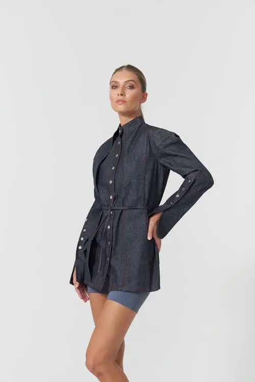 JENDUE Davidson Double Collar Shirt