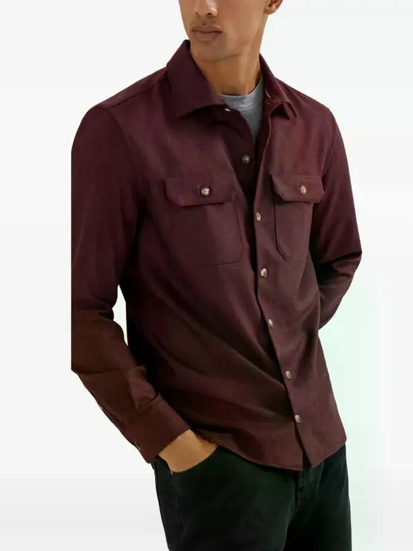Brunello Cucinelli Flannel Pocket Shirt