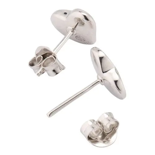 JAN LESLIE Heart Stud Earring Set - Pink
