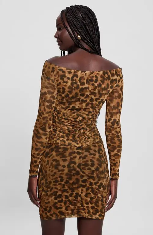 Guess Leopard Print Mini Dress
