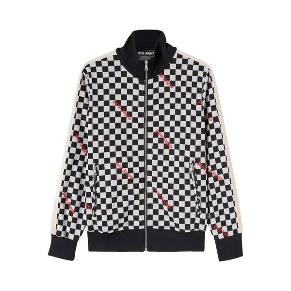 Palm Angels Jacquard Damier Classic Track Jacket