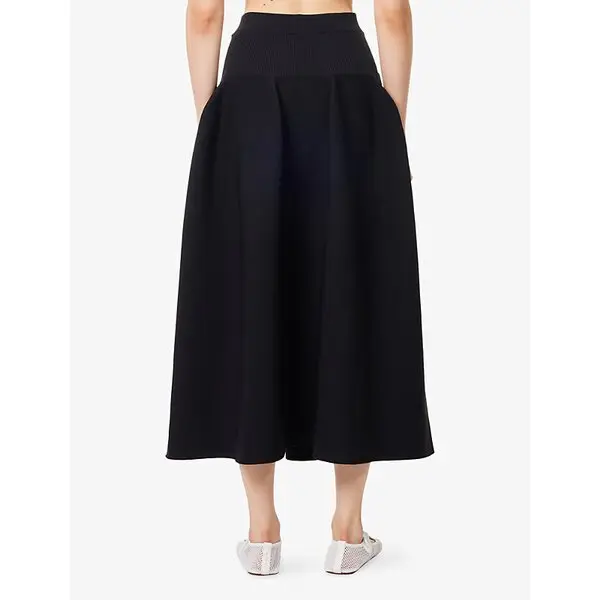 CFCL Flared Knitted Midi Skirt - Black