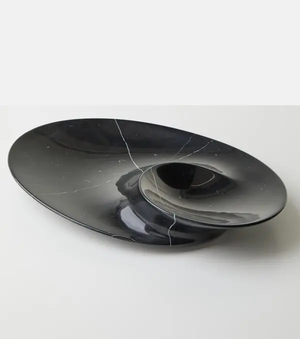 ZAHA HADID DESIGN Swirl L48 Marble Bowl - Black