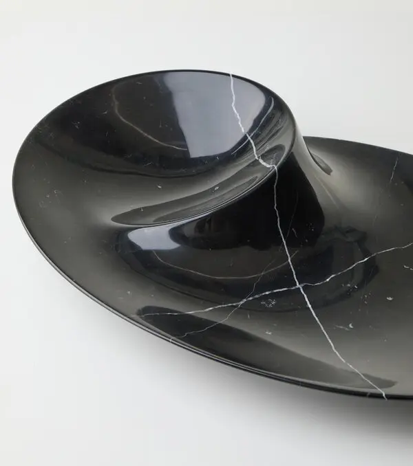 ZAHA HADID DESIGN Swirl L48 Marble Bowl - Black