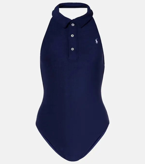 Polo Ralph Lauren Collar Halterneck Bodysuit - Blue