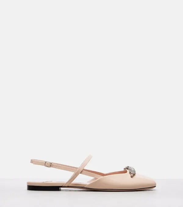JIMMY CHOO Belinda Patent Leather Flats