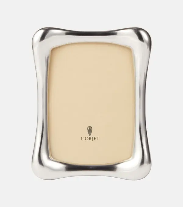 L'Objet Anton Platinum-plated Picture Frame - Silver