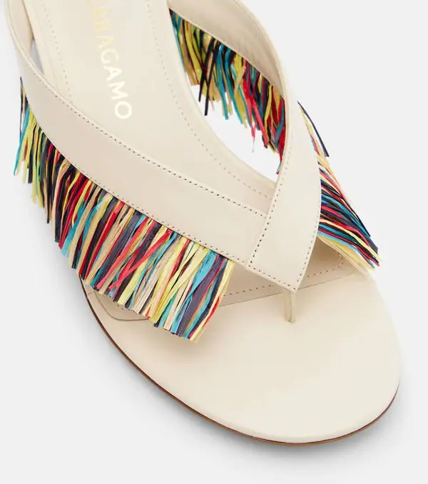 FERRAGAMO Bettie Fringed Sandals