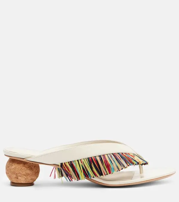 FERRAGAMO Bettie Fringed Sandals