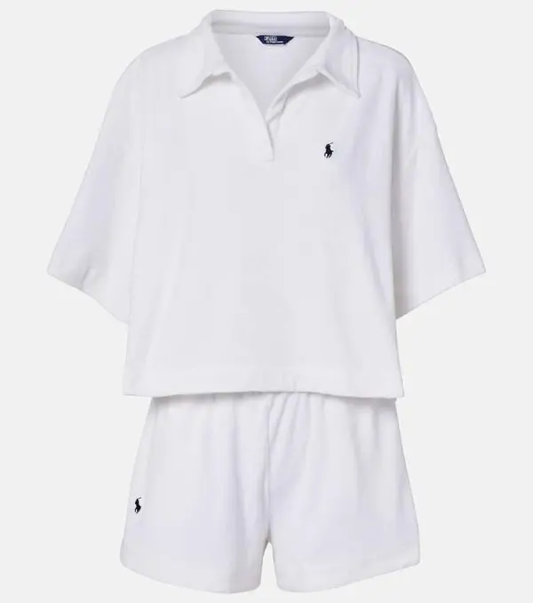 Polo Ralph Lauren Cotton Terry Polo Shirt And Shorts Set