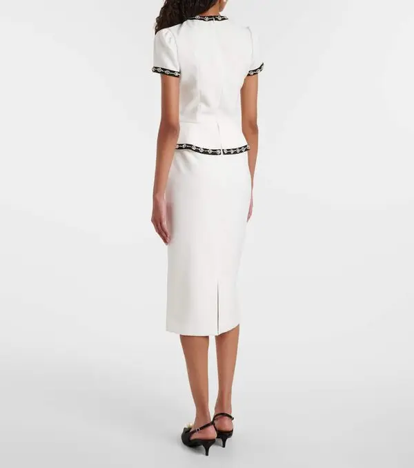 Jenny Packham Bisou Crystal-embellished Midi Dress