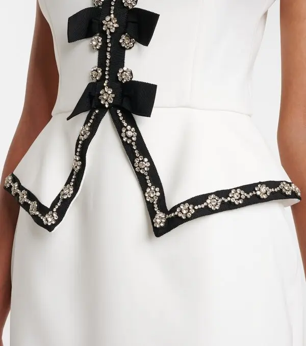 Jenny Packham Bisou Crystal-embellished Midi Dress