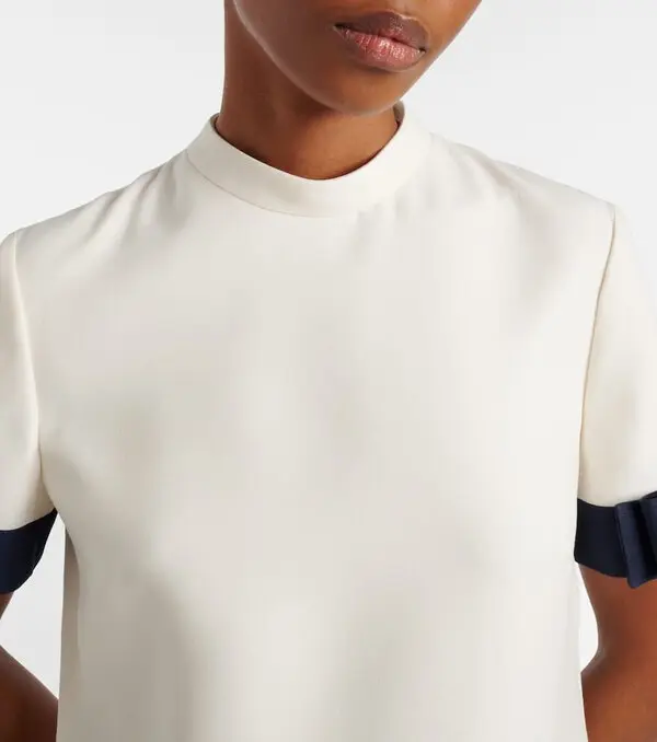 Valentino Garavani Crepe Couture Bow-detail Minidress