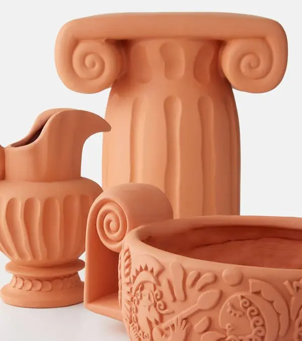 SELETTI Magna Graecia Terracotta Centerpiece Antonio Aric - Orange