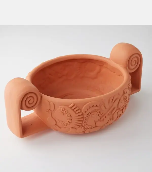 SELETTI Magna Graecia Terracotta Centerpiece Antonio Aric - Orange