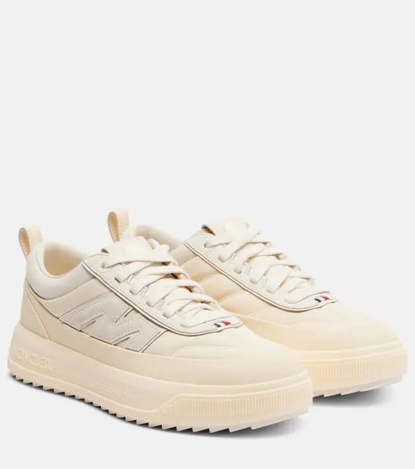 Moncler Monpulse Altive Leather-trimmed Sneakers - White