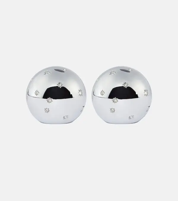 L'Objet Stars Set Of 2 Salt And Pepper Shakers - Silver