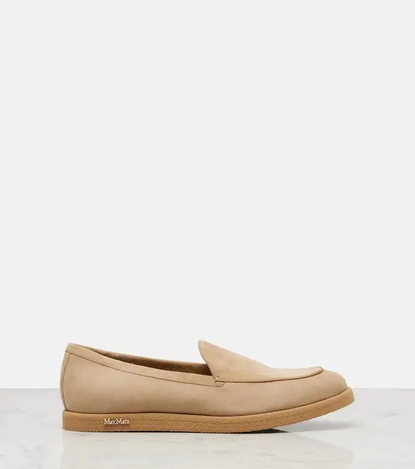 Max Mara Softymoc Suede Loafers