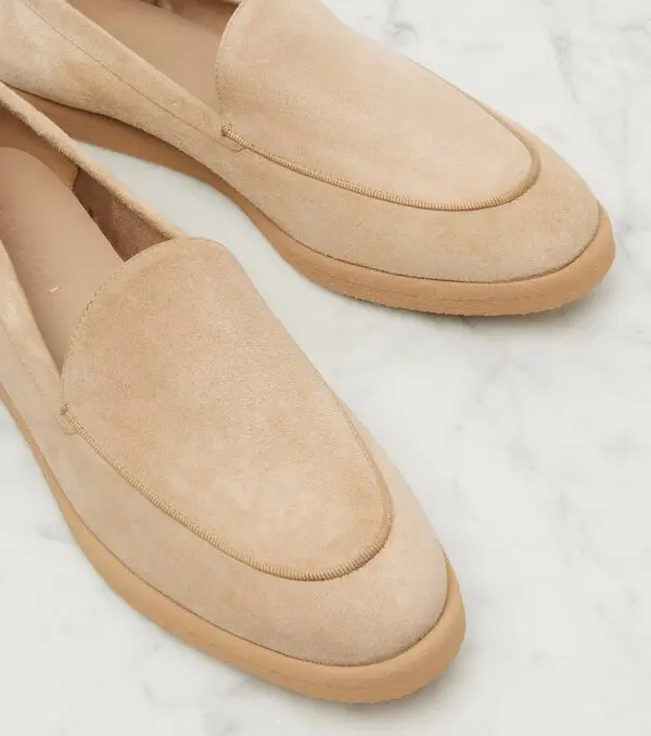 Max Mara Softymoc Suede Loafers