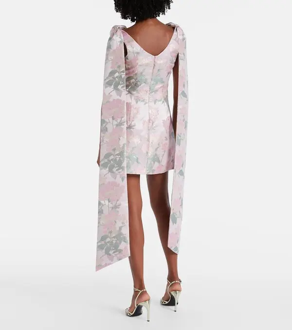 MARKARIAN Gita Floral Brocade Minidress - Pink