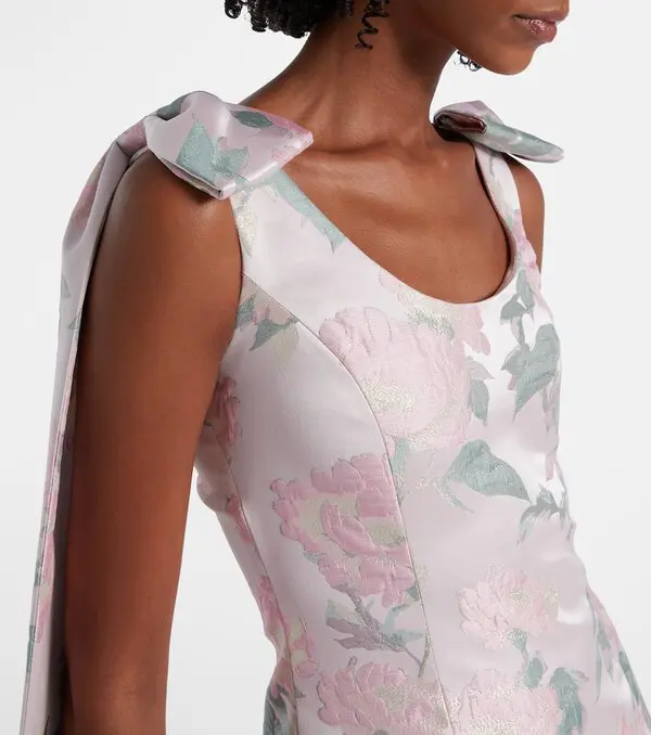 MARKARIAN Gita Floral Brocade Minidress - Pink
