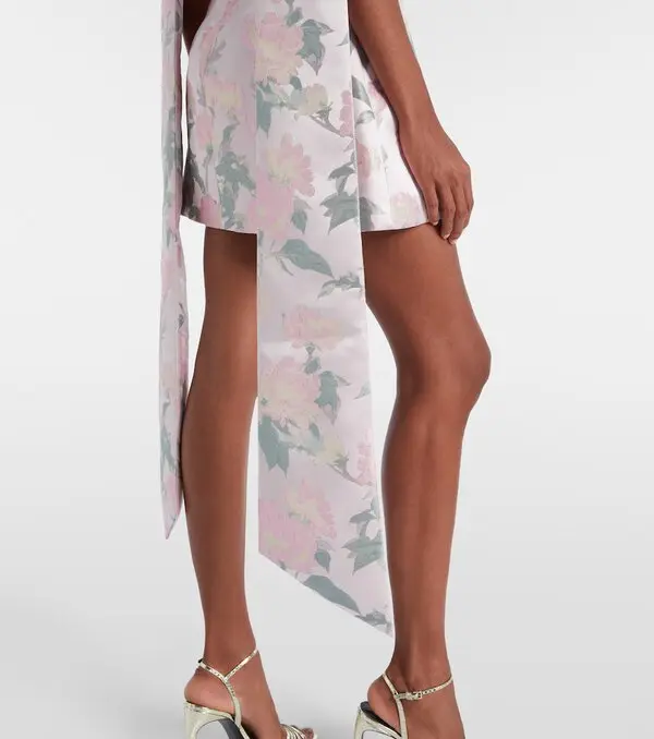 MARKARIAN Gita Floral Brocade Minidress - Pink