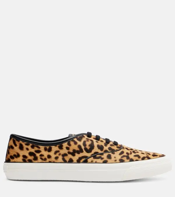 AQUAZZURA Animal-printed Leather Sneakers