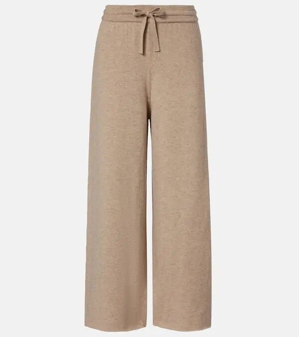 JIL SANDER Cashmere Wide-leg Pants - Brown
