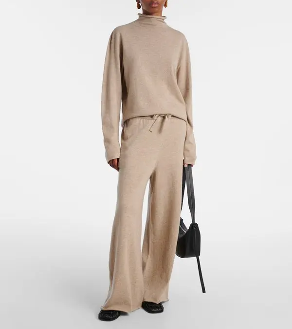 JIL SANDER Cashmere Wide-leg Pants