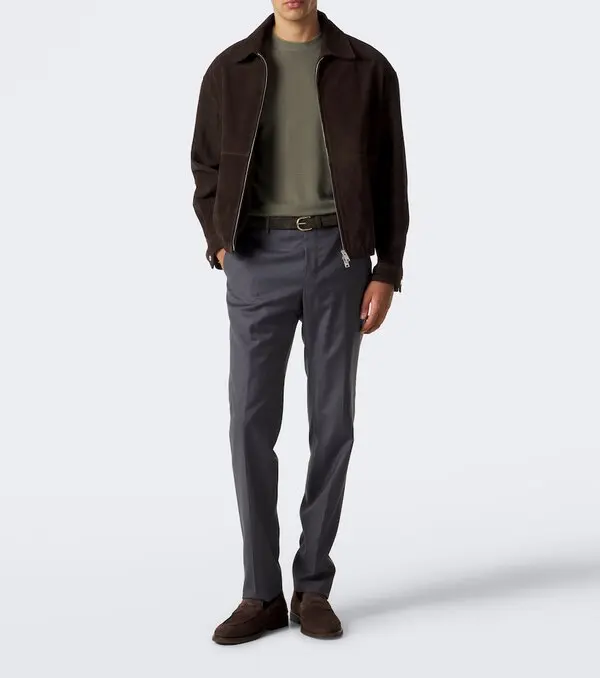 Canali Wool Crewneck Sweater - Green