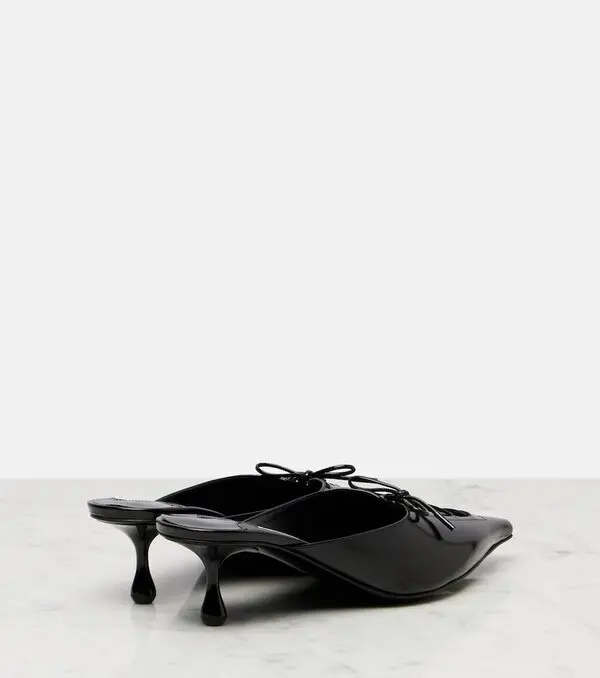 JIMMY CHOO Scarlett 50 Leather Mules - Black