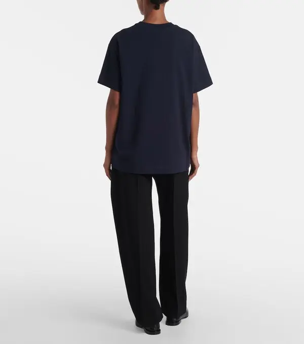 Givenchy Paris Logo Cotton Jersey T-shirt - Blue