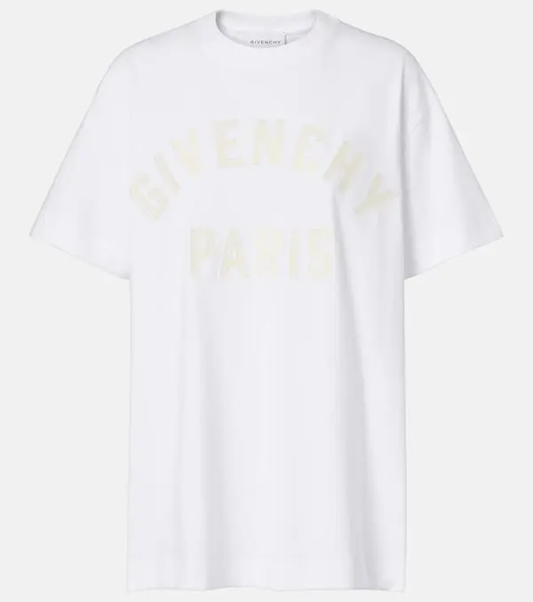 Givenchy Paris Logo Cotton Jersey T-shirt - White