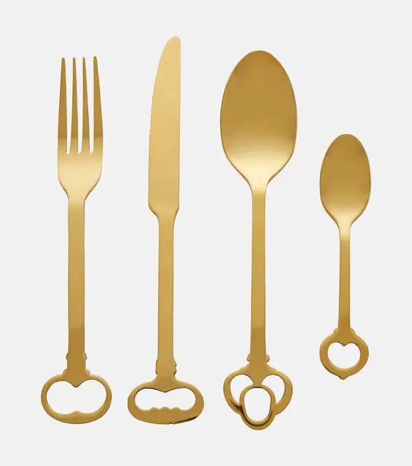 SELETTI Keytlery 24-piece Cutlery Set Alessandro Zambelli - Gold