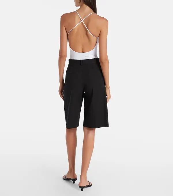 Wardrobe.NYC Open-back Bodysuit - White