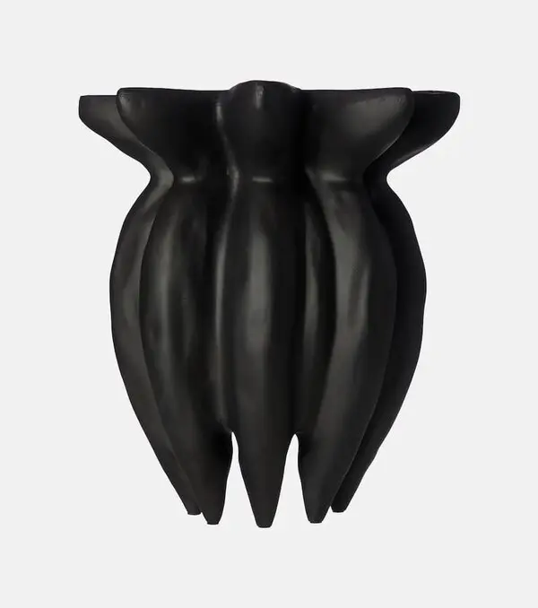 101 COPENHAGEN Lotus Glazed Vase - Black