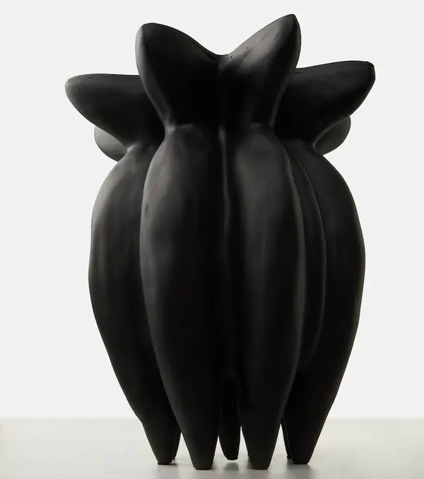 101 COPENHAGEN Lotus Glazed Vase - Black