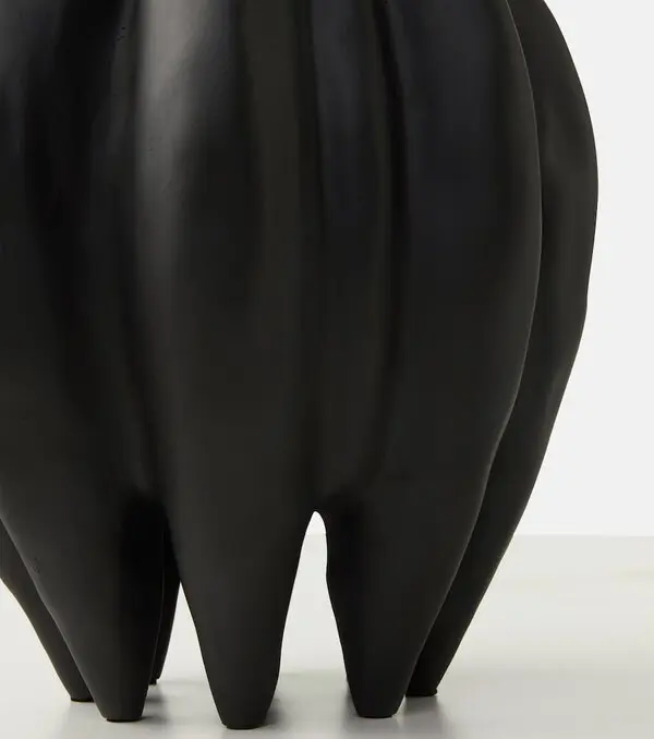 101 COPENHAGEN Lotus Glazed Vase - Black