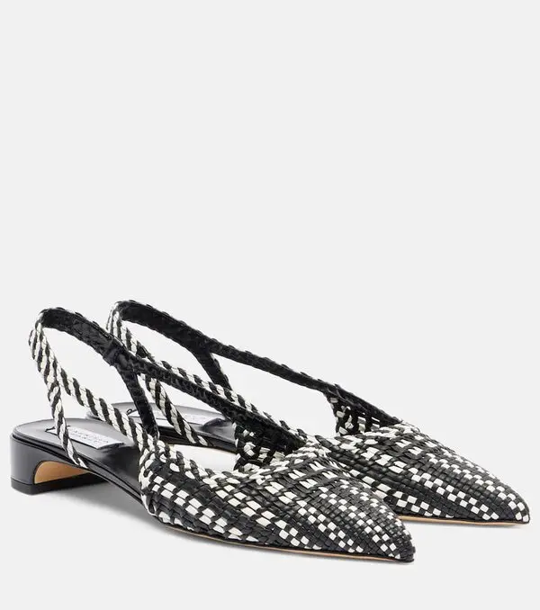Gabriela Hearst Perro Woven Leather Pumps - Black